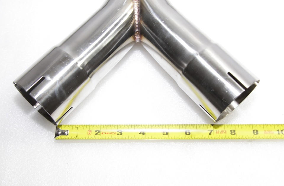 Universal SS Dual Exhaust X-Terminator X-Pipe Mandrel-bent Cross x Pipe ...