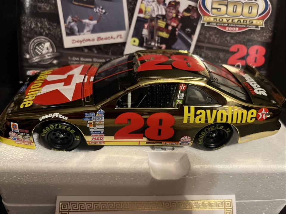 2008 Action 1:24 Davey Allison #28 Havoline Gold Chrome D500 Winner | eBay