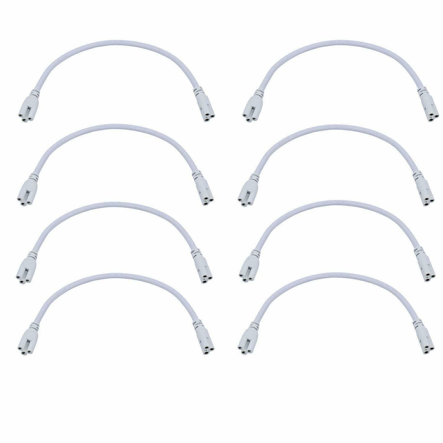 4/8 Pack 4FT 3Pin Plug Cord Wire for T5 T8 LED Tube Shop Light Fixture ...