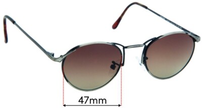 SFx Replacement Sunglass Lenses fits Daniel Hunter Cheyenne - 47mm Wide ...