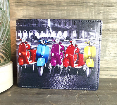 Golunski Retro 'Rome' Men's Wallet. Vespa Scooter Design. Leather. RFID ...