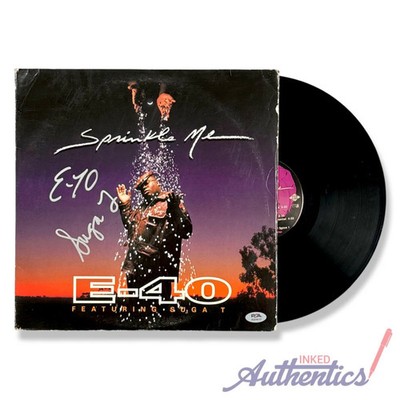 E-40 & Suga T Signed Autographed Vinyl LP "Sprinkle Me" PSA/DNA ...