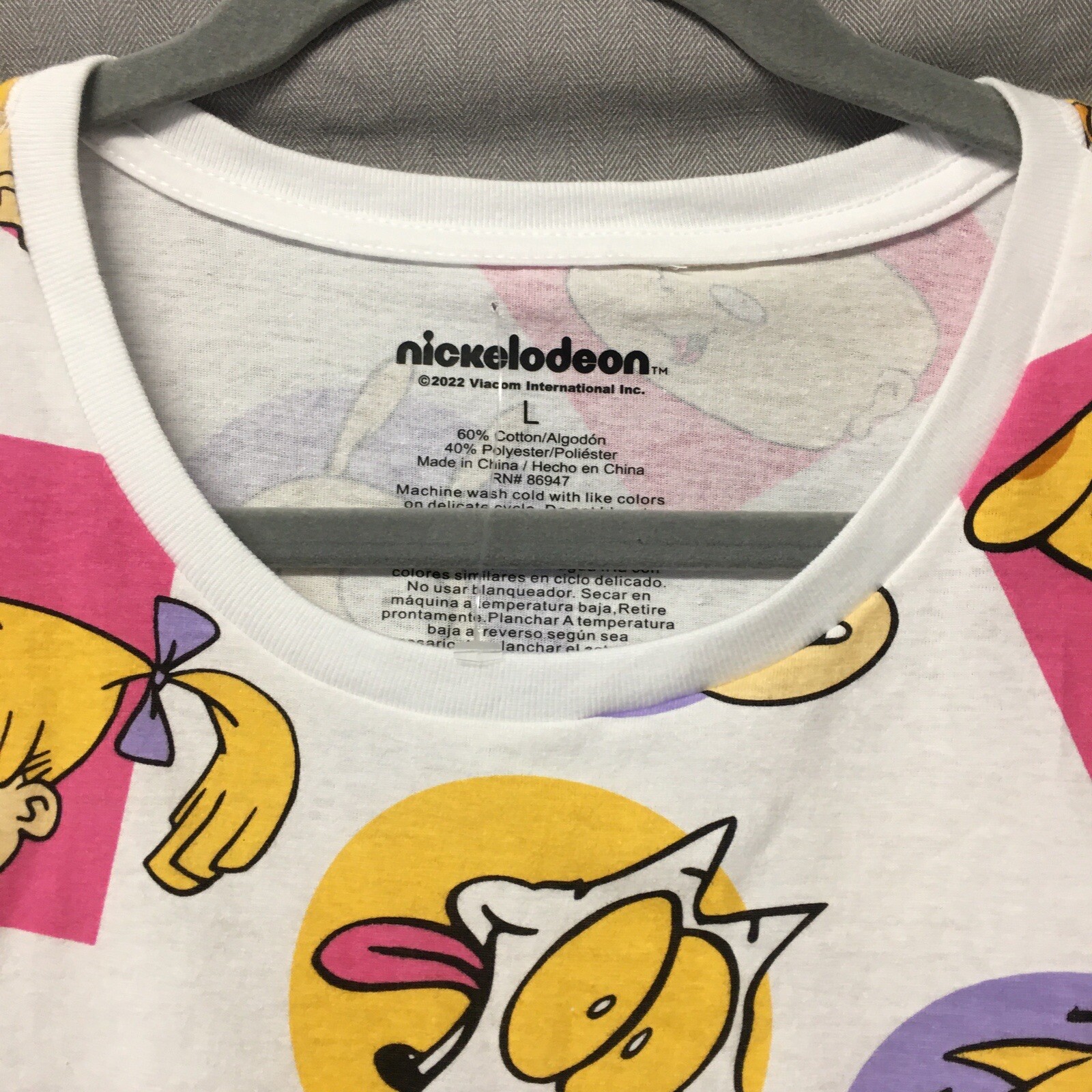 Nickelodeon Rugrats Mens L T-shirt Chuckie Angelica Lil Spike - NWOT | eBay