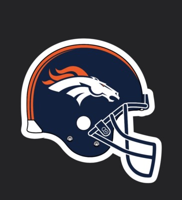 DENVER BRONCOS Logo Sticker Bat Stickers Car NFL Football Decal | eBay
