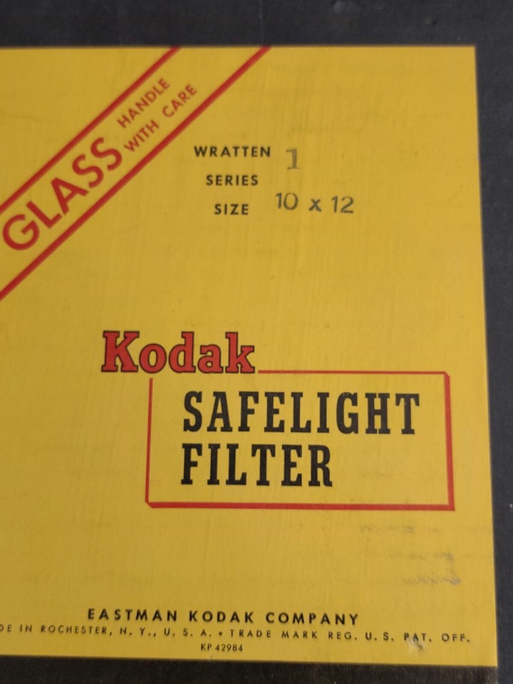 8x10 Kodak Safelite Filter Written One | eBay