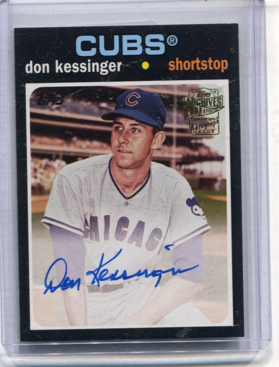 2018 Topps Archives - DON KESSINGER - Fan Favorites Autograph - CHICAGO ...
