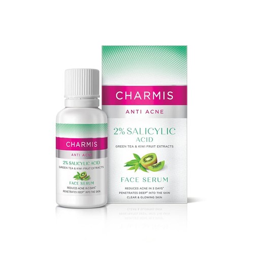 Charmis Anti a-cne Face Serum with 2% Sallicylic , Green Tea & Kiwi ...