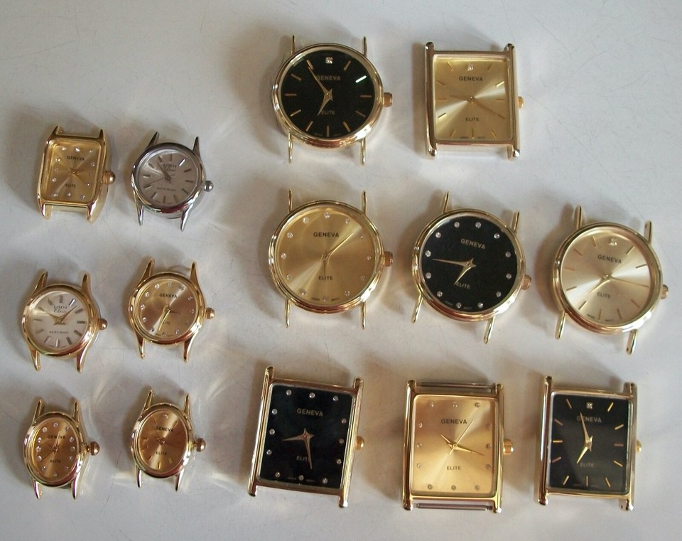 Geneva Men, Women gold finish watch face movement for watches | eBay