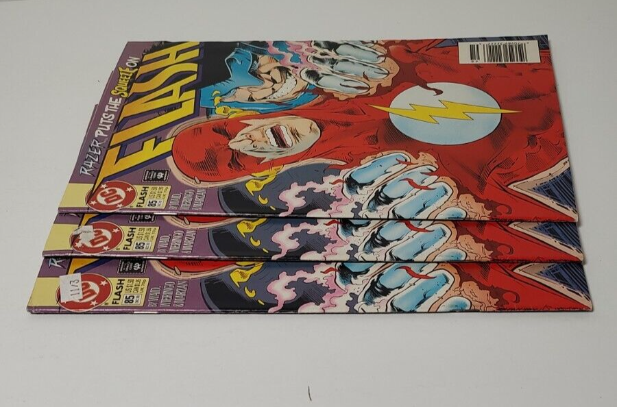 Lot of 3 FLASH #85 DC Comics 1993 Flash Razer Puts the Squeeze On | eBay