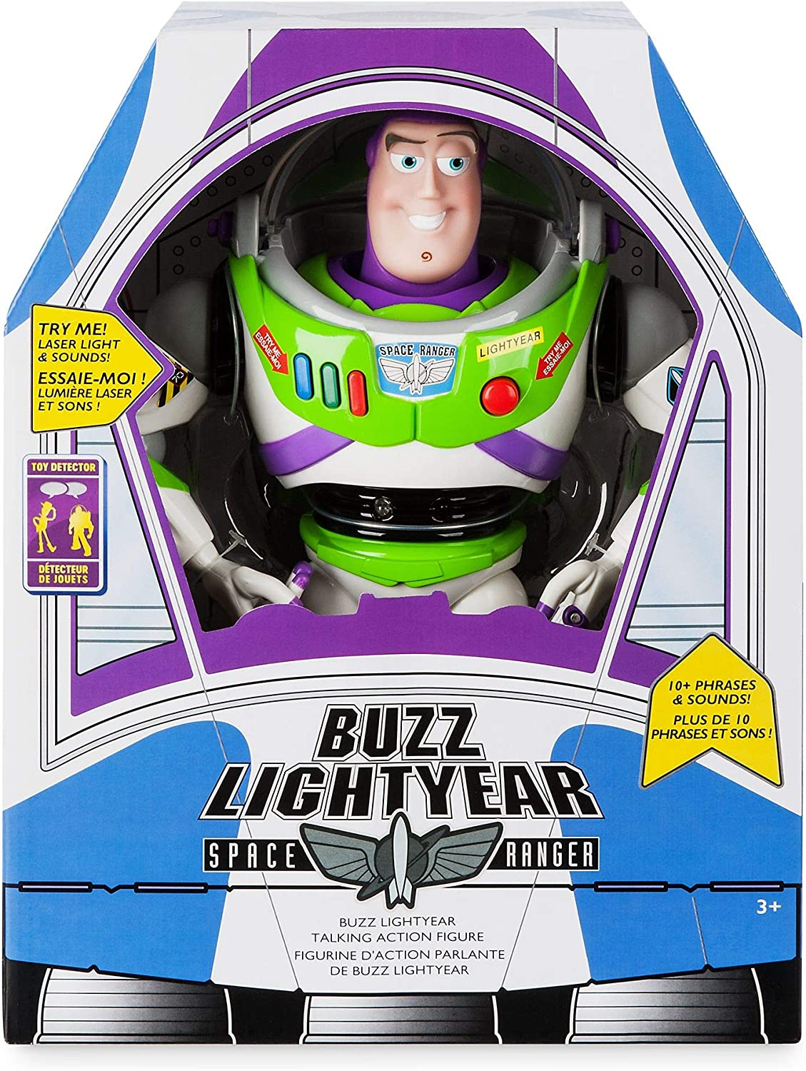 Disney Official Buzz Lightyear Interactive Talking Action Figure Toy ...