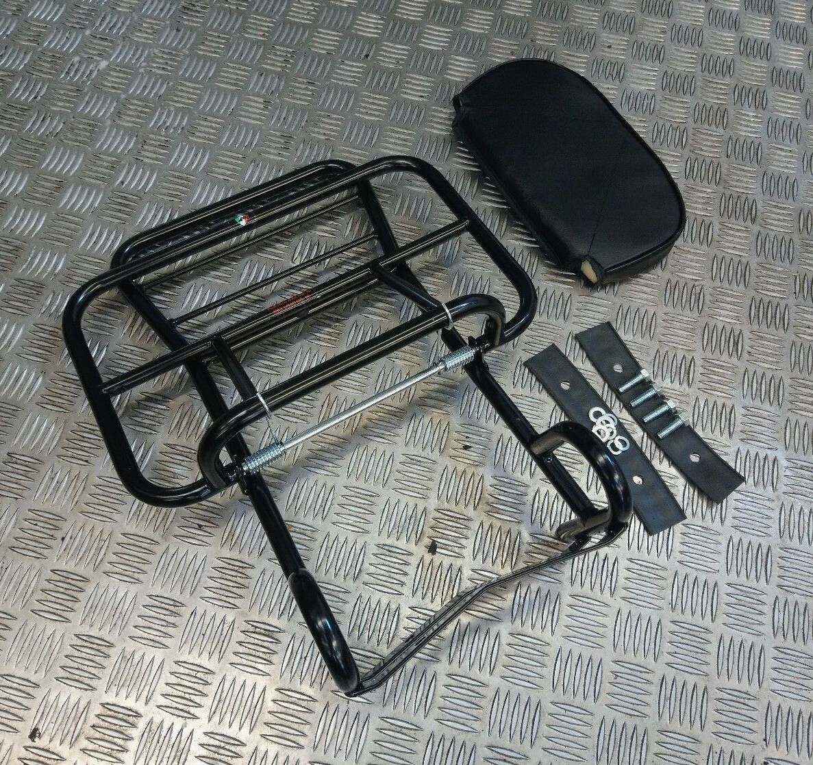 Royal Alloy Scomadi Cuppini Black Rear Rack Carrier Spring Loaded ...