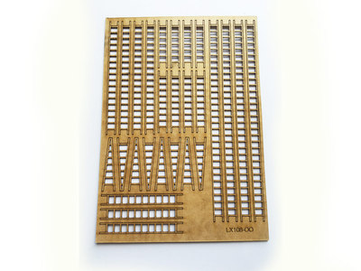 27 LASER CUT WOODEN LADDERS FOR OO GAUGE 1:76 SCALE MODEL RAILWAY LX108 ...