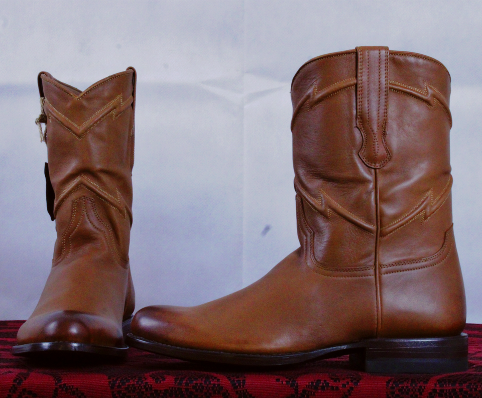 Cuero The Austin Handcrafted Calfskin Leather Boots - Sahara Yellow ...