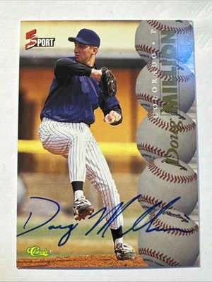 1995 Classic 5 Sport Doug Million Autographed Signed Card Colorado ...