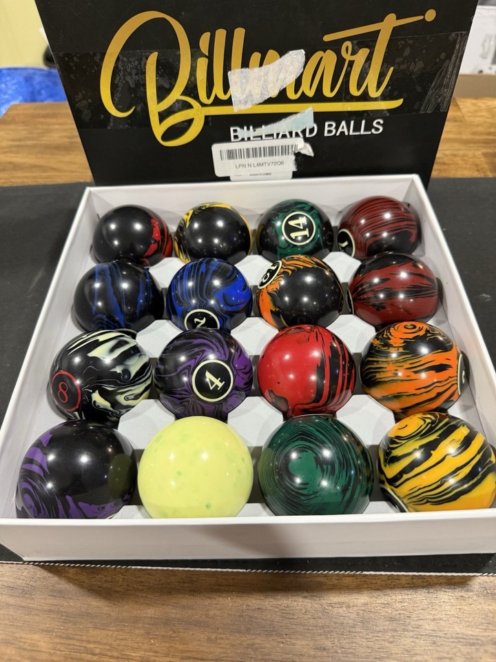Billmart Premium Billiard Balls Pool Table Accessories 2-1/4 ...
