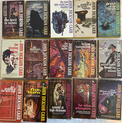 John Dickson Carr / Carter Dickson CHOOSE YOUR TITLE PB Good/Very Good ...