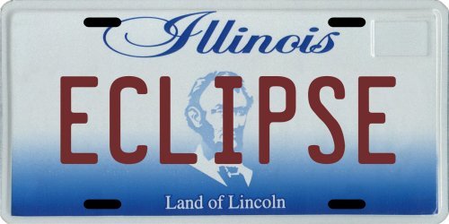 Great North American Solar Eclipse Illinois Aluminum License Plate | eBay