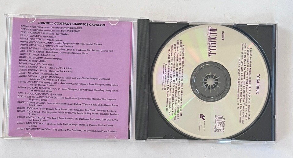 toga rock / Dunhill records 1987 cd DZS029 Tested | eBay