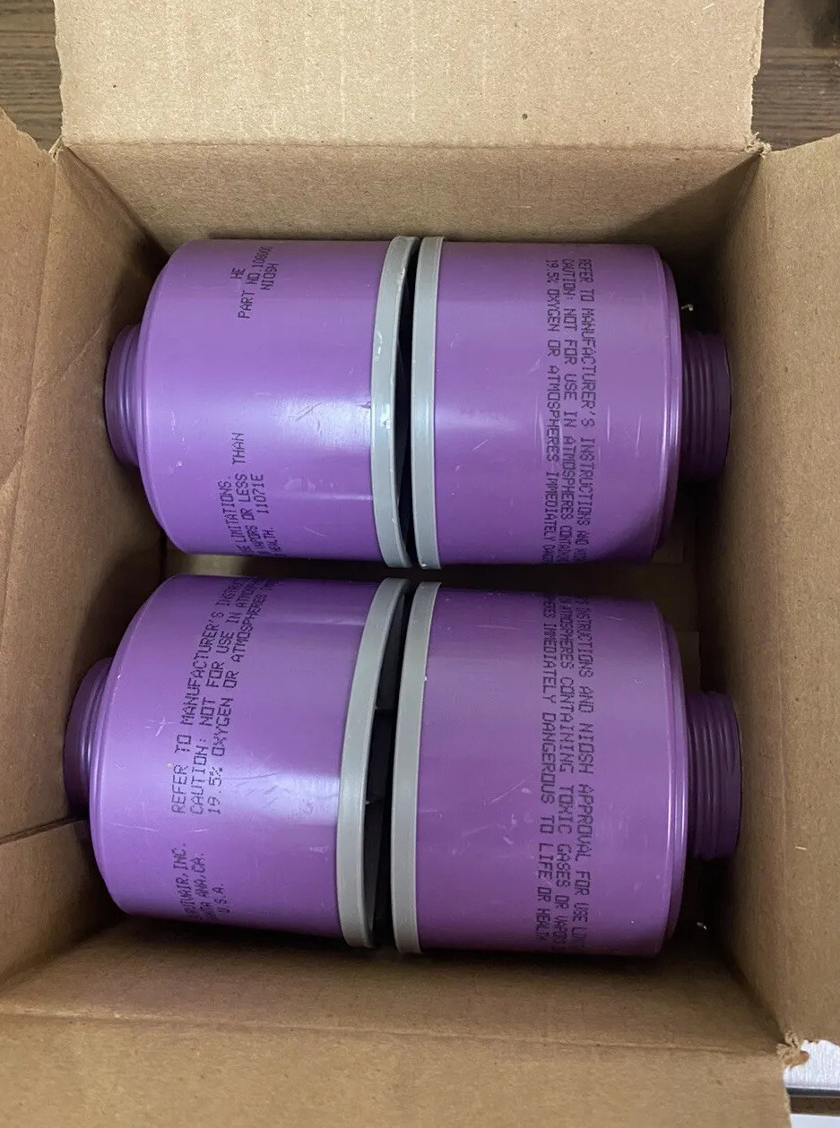 Survivair Threaded PAPR Filter 108000 Magenta HEPA & NIOSH Approved for ...