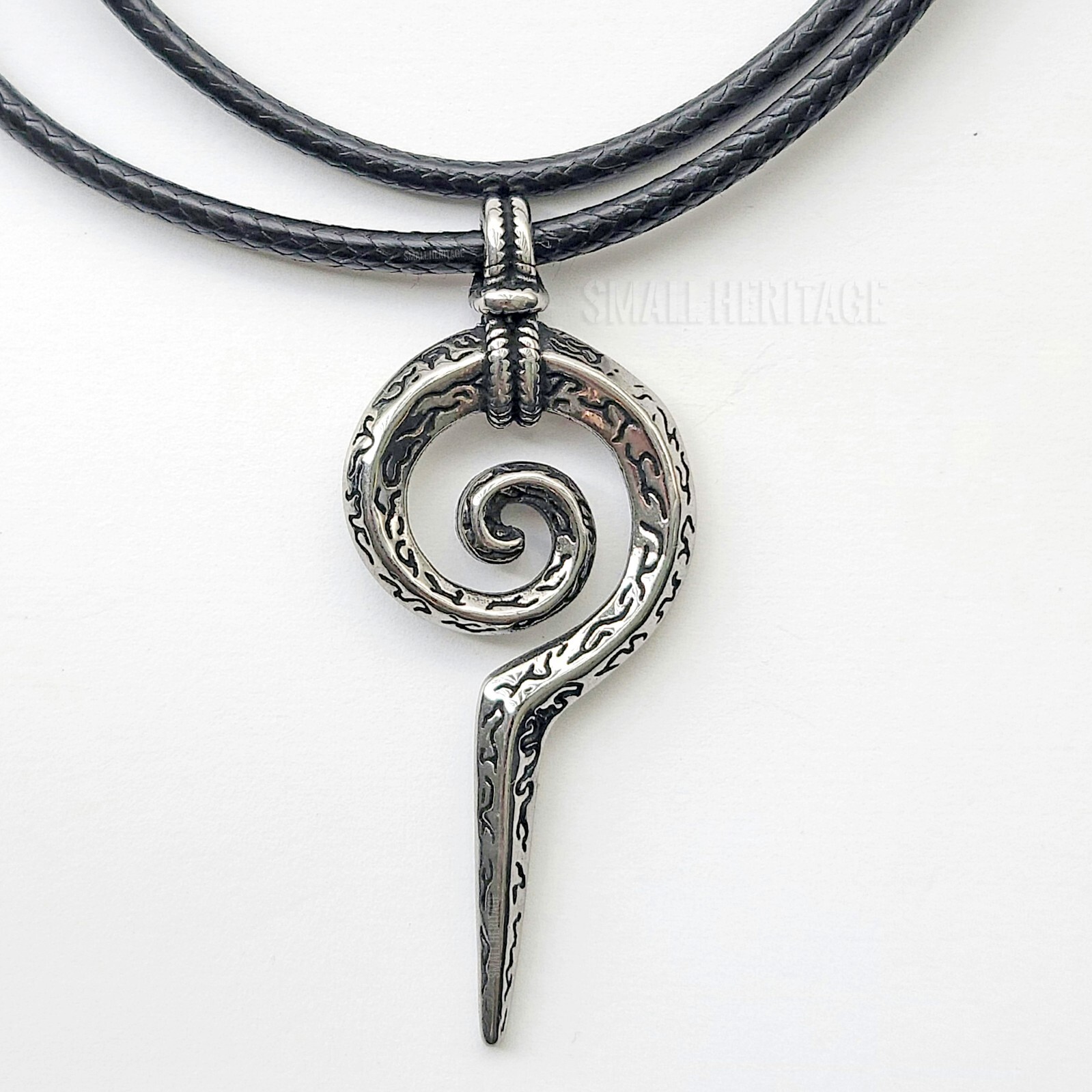 316L Stainless Steel Amulet Necklace Totem Snake Mayan Scepter Pendant ...