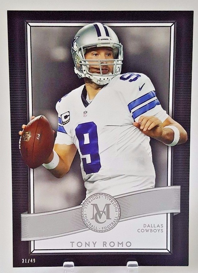 2015 TOPPS MUSEUM TONY ROMO 5X7 JUMBO ART CARD #/49 COWBOYS | eBay