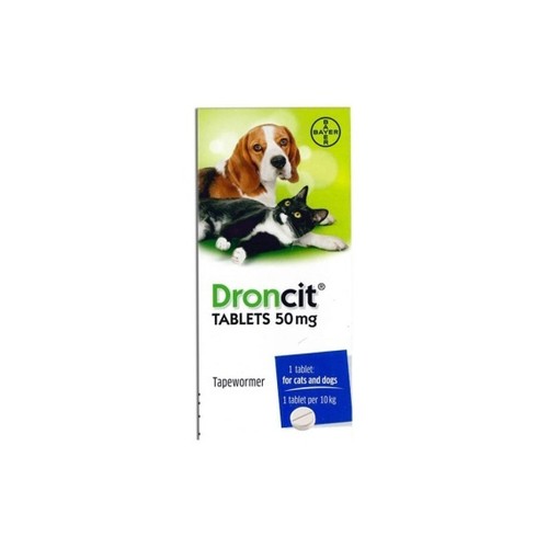 Droncit Tapeworm Tablets For Cats And Dogs | Worming Pills - 2 Pack ...