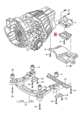 Genuine AUDI A6 Avant S6 quattro A6L 4F 4F2 4F5 Bonded Rubber Bush ...