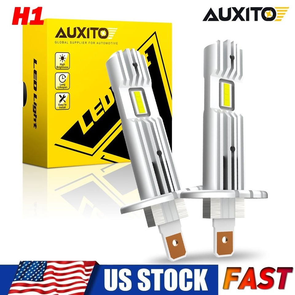 AUXITO H1 LED Headlight Bulbs Conversion Kit High Low Beam 6500K Super ...