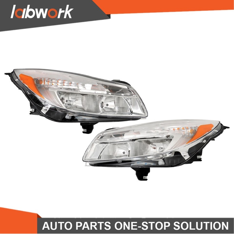 Labwork Headlight For Buick Regal 2011-2013 Halogen Headlamp Left+Right ...