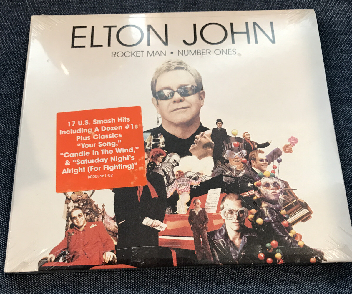 Elton John - Rocket Man • Number Ones (CD) • Greatest Hits Factory ...