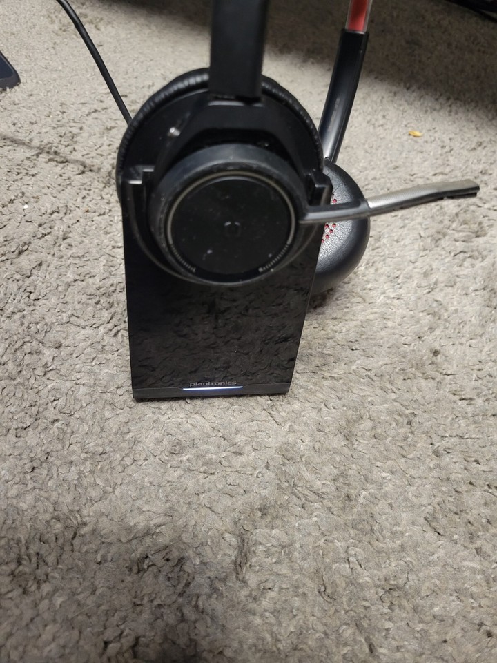 Plantronics B825 Wireless Bluetooth Voyager Headset Stand Charging No ...