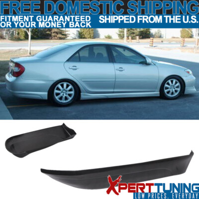 Fits 02-03 Toyota Camry VIP Style 2PC Rear Bumper Lip Spoiler Unpainted ...