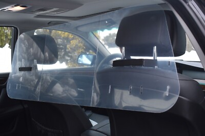 Clear Car Partition Divider Sneeze Guard Film Protective Shield-Uber ...