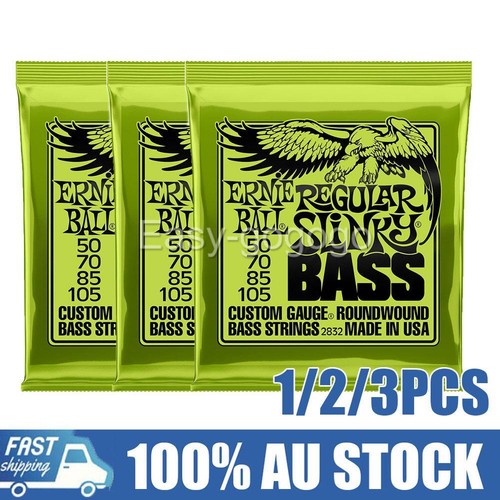 1-3PCS For Ernie Ball 2832 Bass Guitar Strings Regular Slinky 50-105 ...