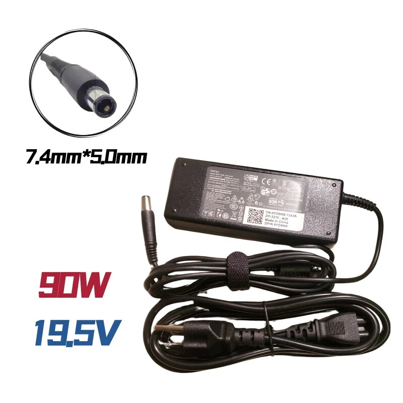 Original Dell 90W 19.5V LA90PM130 YT886 C120H AC Power Adapter Charger ...