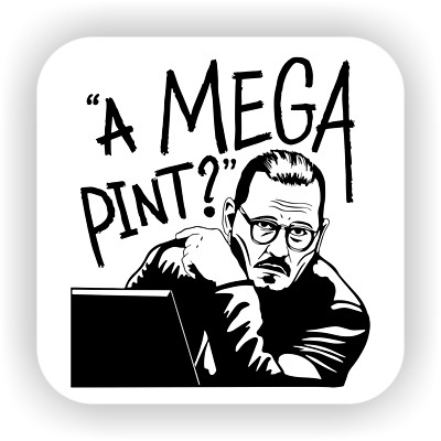 Johnny Depp Mega Pint Funny Internet meme drink coaster, gift set ...