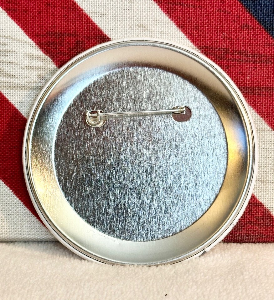 Trump 2024 Anti-Democrat Political "Satire" Pin-Back Button 3" Round ...