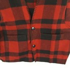 Buffalo Wings USA Red Wool Plaid Removable Button In Coat Jacket Liner ...