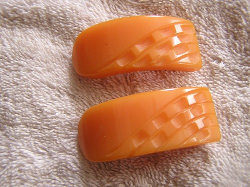 Vintage Carved Bakelite Clip Pin Pins Set of Two | eBay