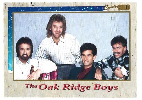 THE OAK RIDGE BOYS UNSIGNED AUTOGRAPH PROMO CARD COUNTRY GOLD SINGER ...