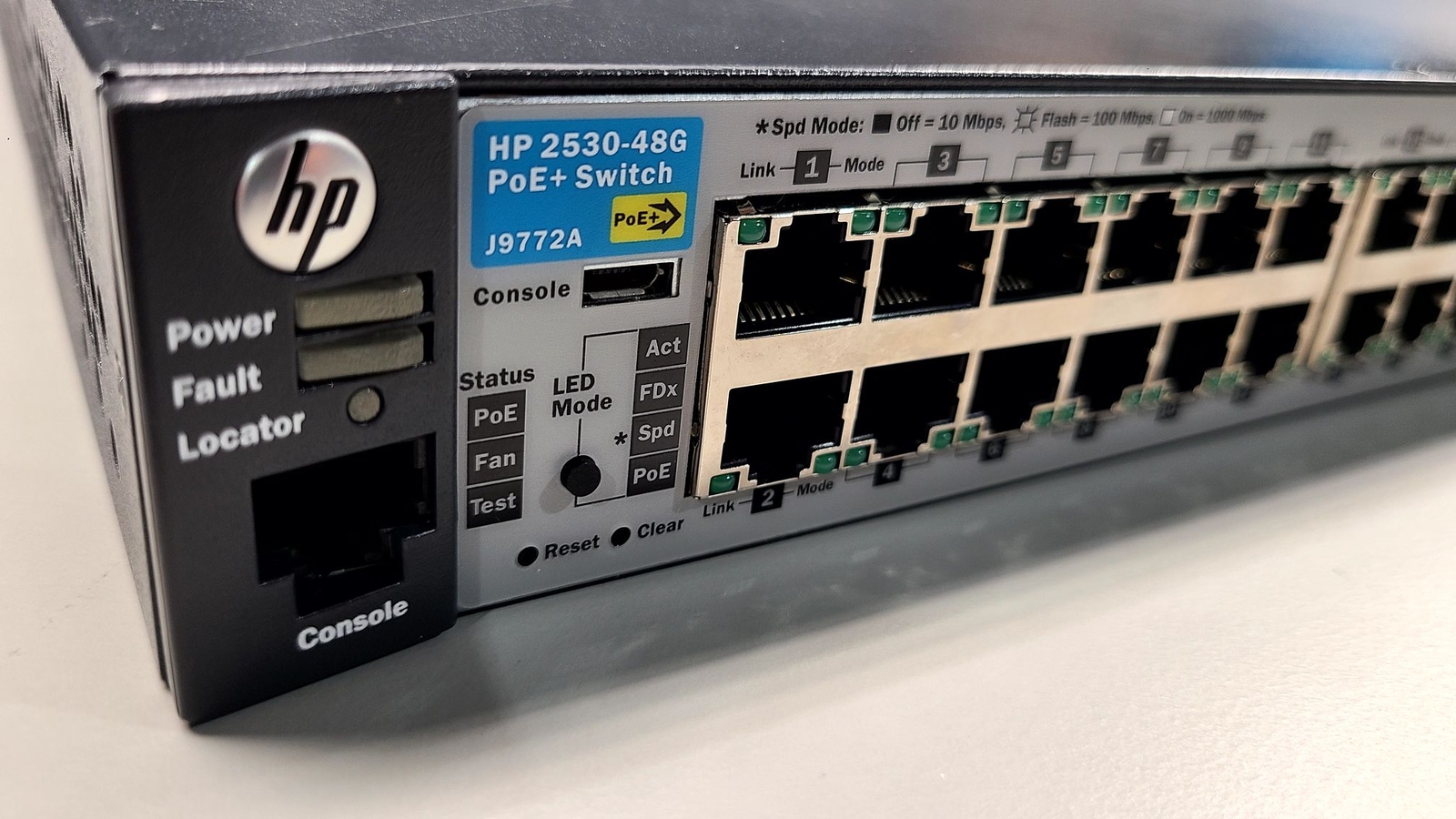 HP J9772-60301, 2530-48G PoE+ 48 Port Manageable Ethernet Switch PN ...