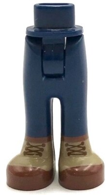Lego New Dark Blue Minifigure Pants Trousers w/ Back Pockets w/ Boots ...