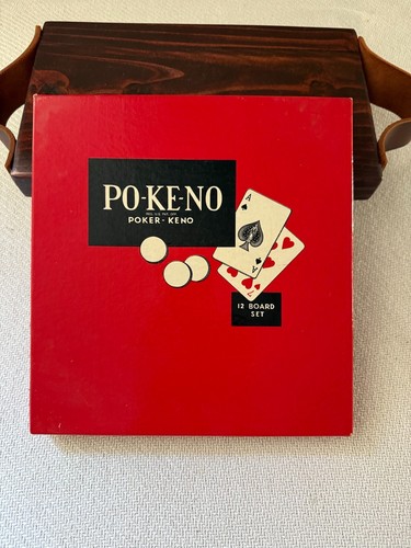 Vintage Po-Ke-No Pokeno Poker - Keno Board Card Game 12 Cards | eBay