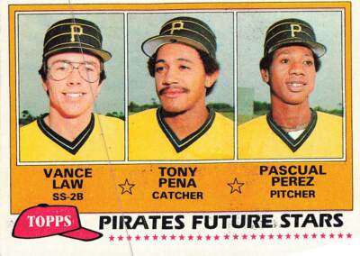 1981 Topps #551 Pirates Future Stars (Vance Law / Tony Pena / Pascual ...
