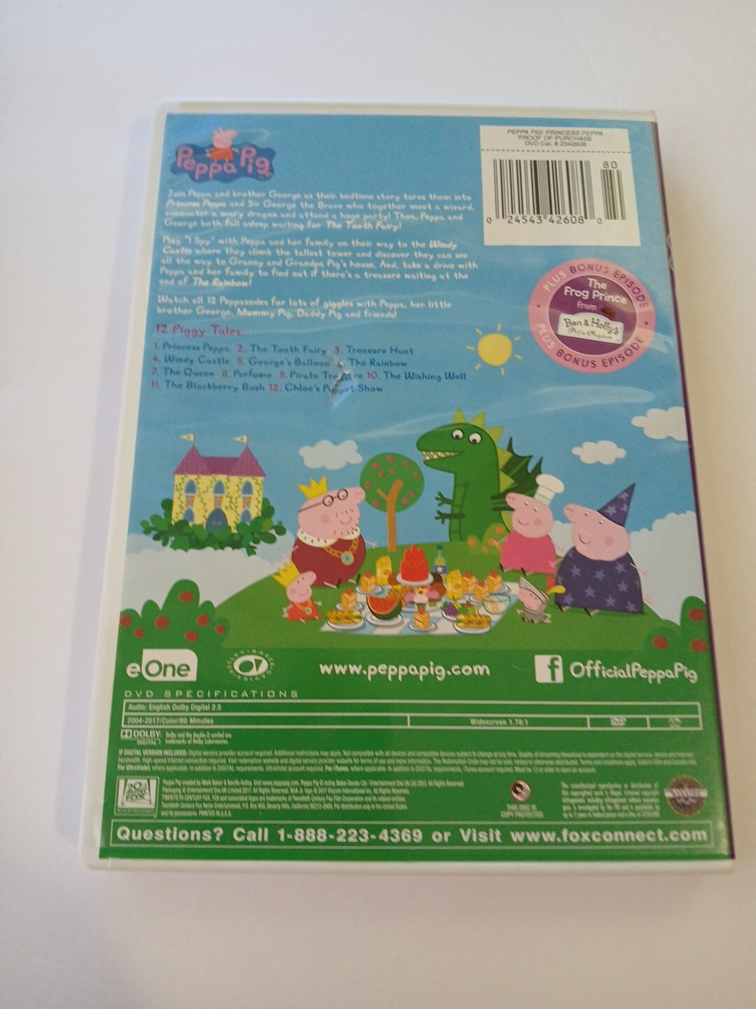 Lot of 3 Peppa Pig DVDs School Bus Trip Around the World and Princess ...