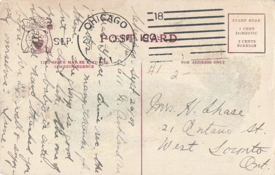 Postcard Public Library Chicago Illinois | eBay