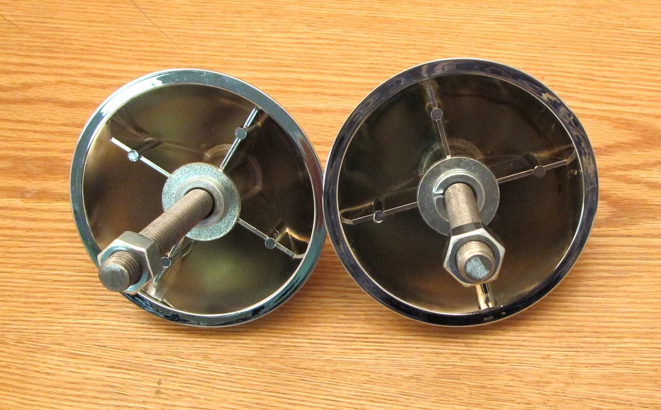 1957 CHEVY FRONT ACCESSORY BUMPER BULLETS CHROME , Pair with Hardware ...