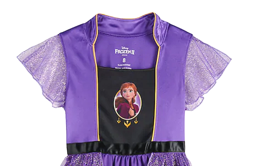 Disney Princess Frozen Anna Fantasy Nightgown Pajamas Costume Purp New ...