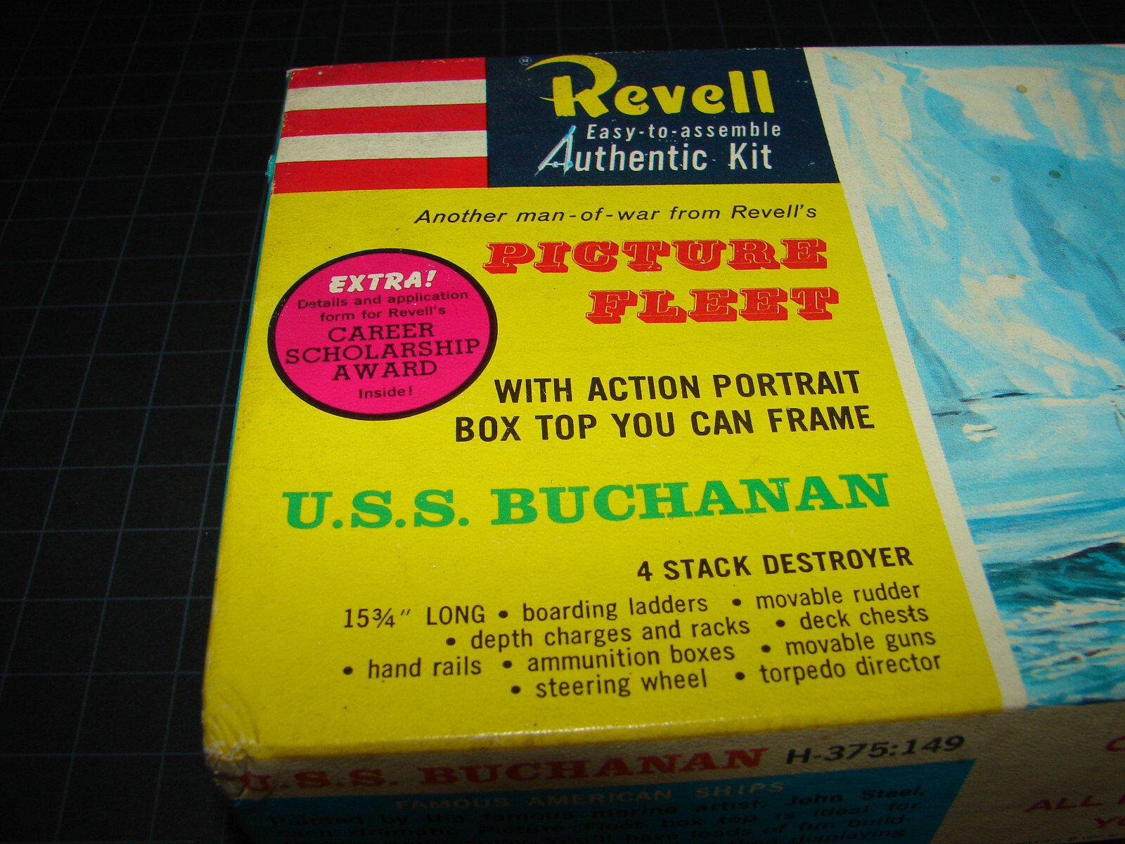 1960 ~ Revell ~ USS BUCHANAN 4 Stack Destroyer ~ Rare Picture Fleet | eBay