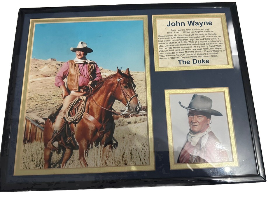 John Wayne “The Duke” Memorabilia: Framed Photos Made in USA. 11” x 14 ...